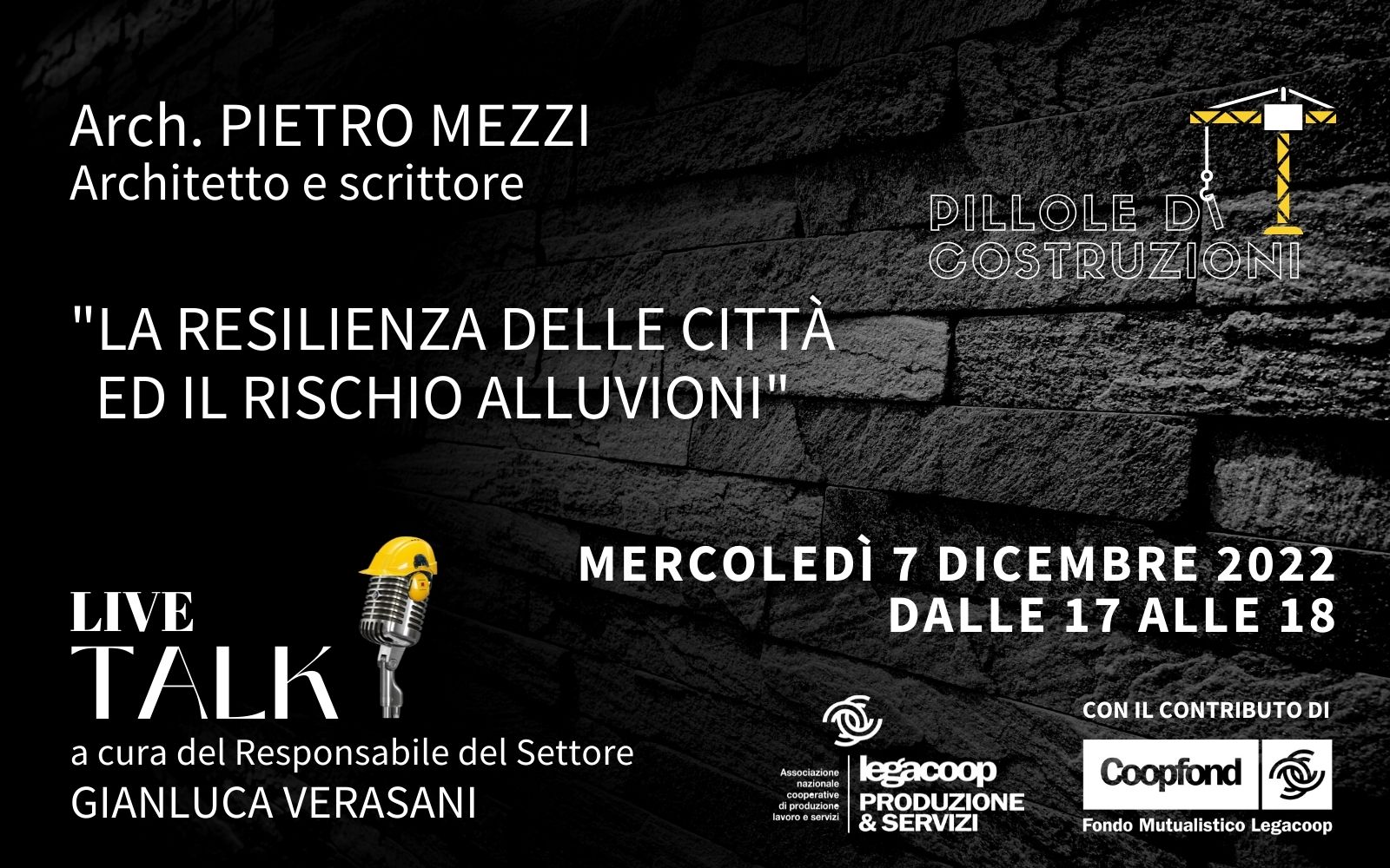 7° Live Talk "Pillole di Costruzioni" su "La resilienza delle città ed ...